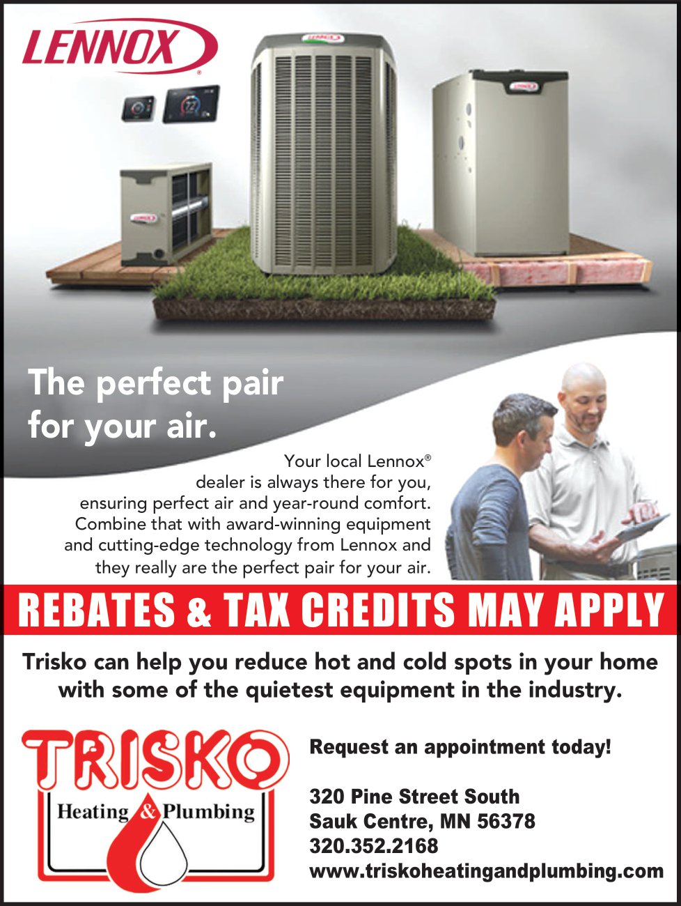 Trisko Heating & Plumbing | Sauk Centre, MN | HVAC | Installation
